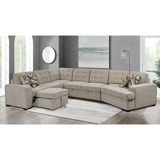 149" Oversized Upholstered U-Shape Sectional Sofa - Bed Bath & Beyond ...